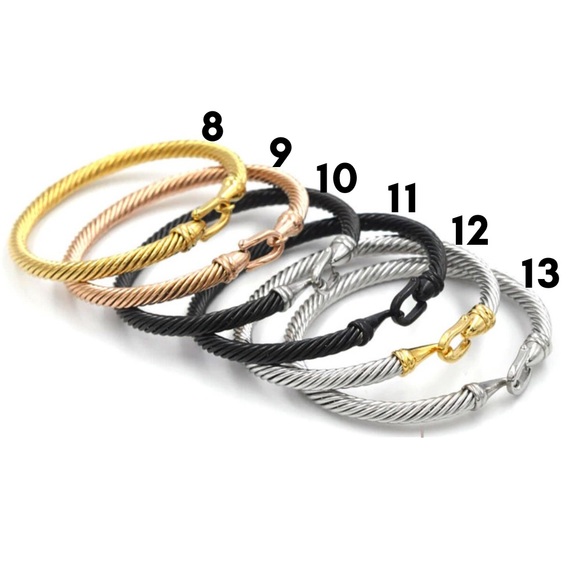 Pearls And Rocks | Jewelry | New Cable Bracelet Collection Silver Gold ...